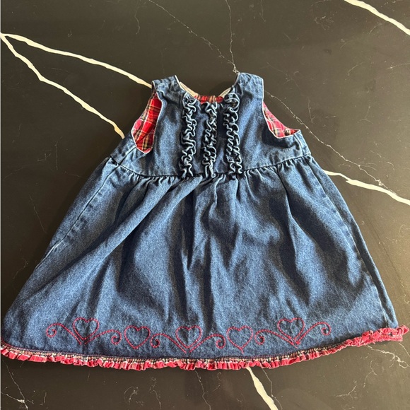 Faded Glory | Dresses | Vintage Faded Glory Denim Dress With Heart ...